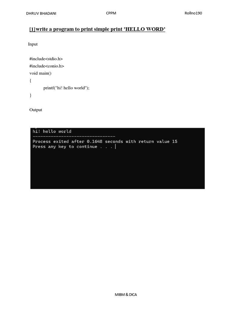 DHRUV (CPPM) (Copy) | PDF | Computer Programming | Computing DHRUV (CPPM) (Copy) | PDF | Computer Programming | Computing