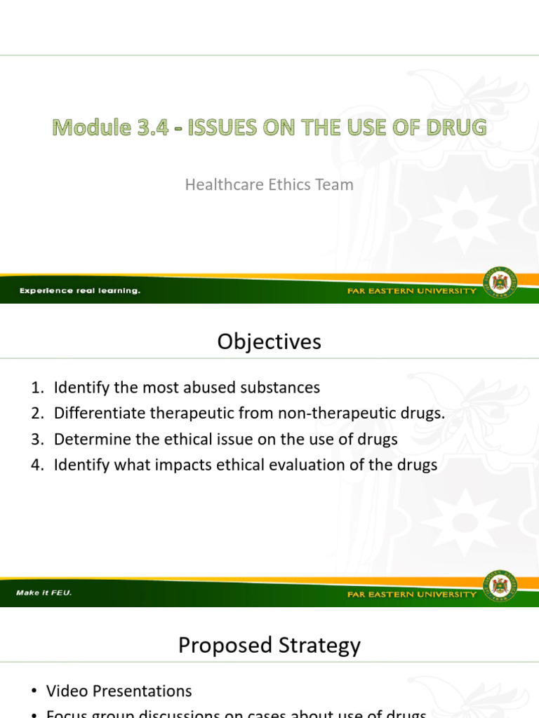 Module 3.4 Issues-related-to-Use of Drugs | PDF | Substance Abuse ...