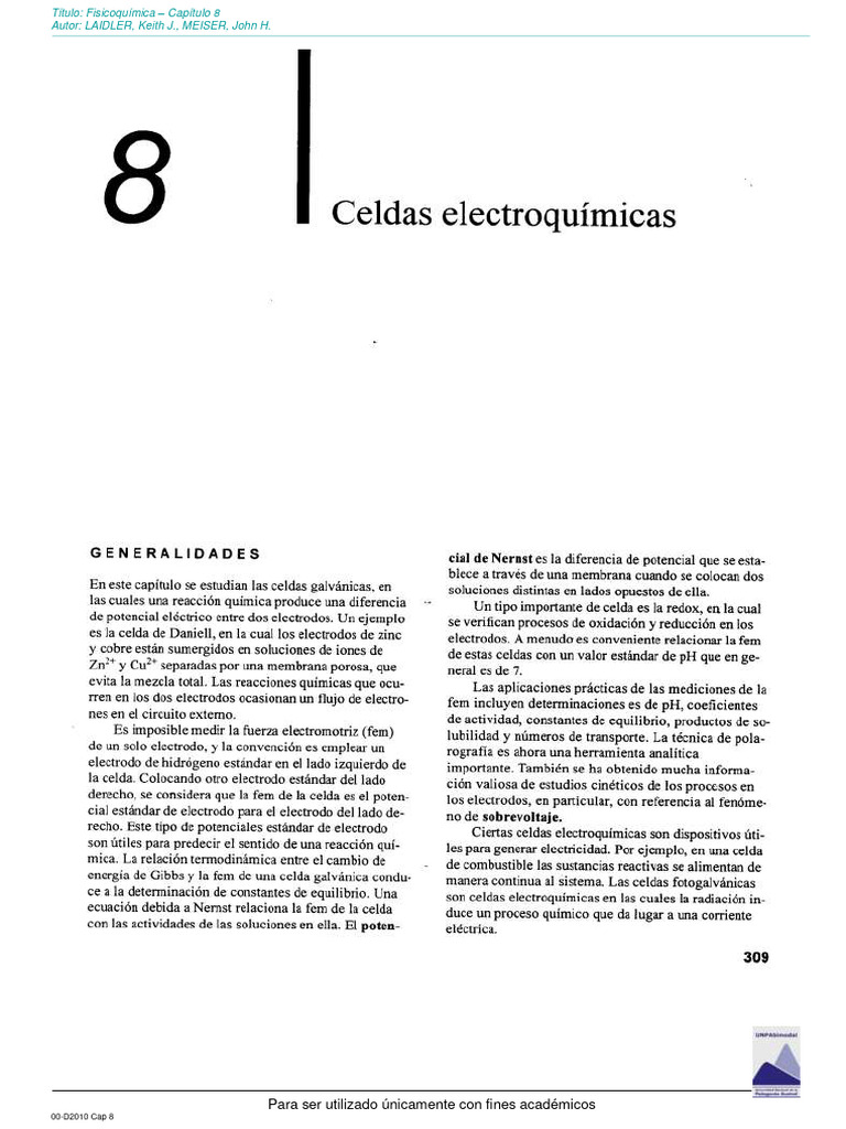 Capitulo 8 - Laidler FQ | PDF