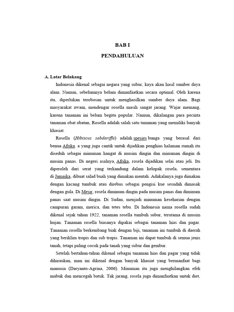 Pengolahan Rosella Jadi Selai | PDF | Kesehatan Holistik | Sains ...