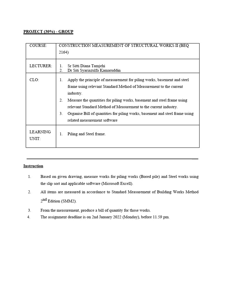 Projects Instruction or Rubric | PDF | Measurement | Science