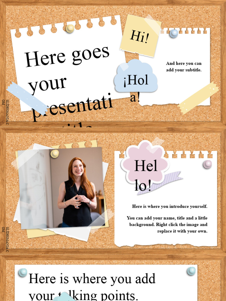CorkBoard SlidesMania | PDF