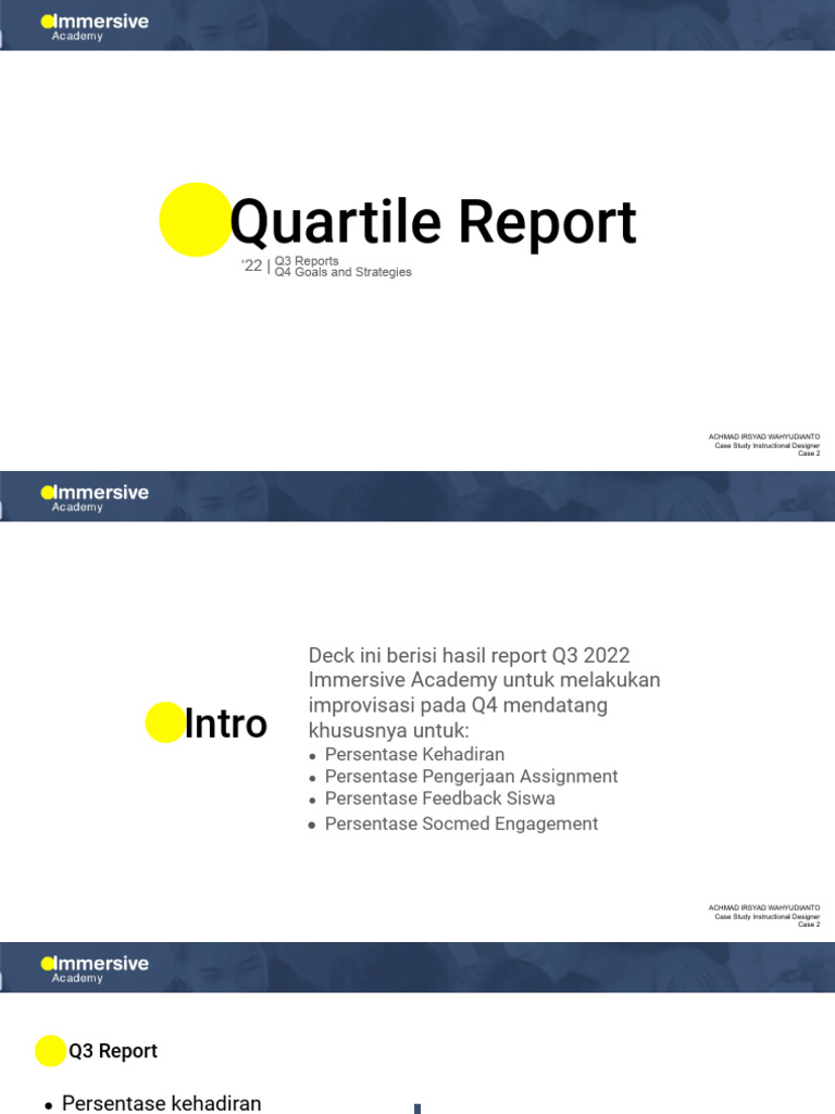 Quartile Report & Strategy | PDF