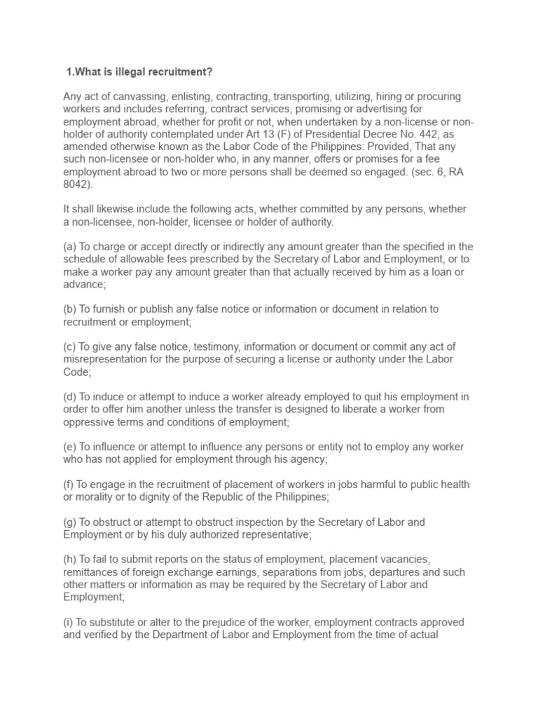 1 6 On Comprehensive Reviewer On LABOR LAW | PDF | Employment | Labour Law