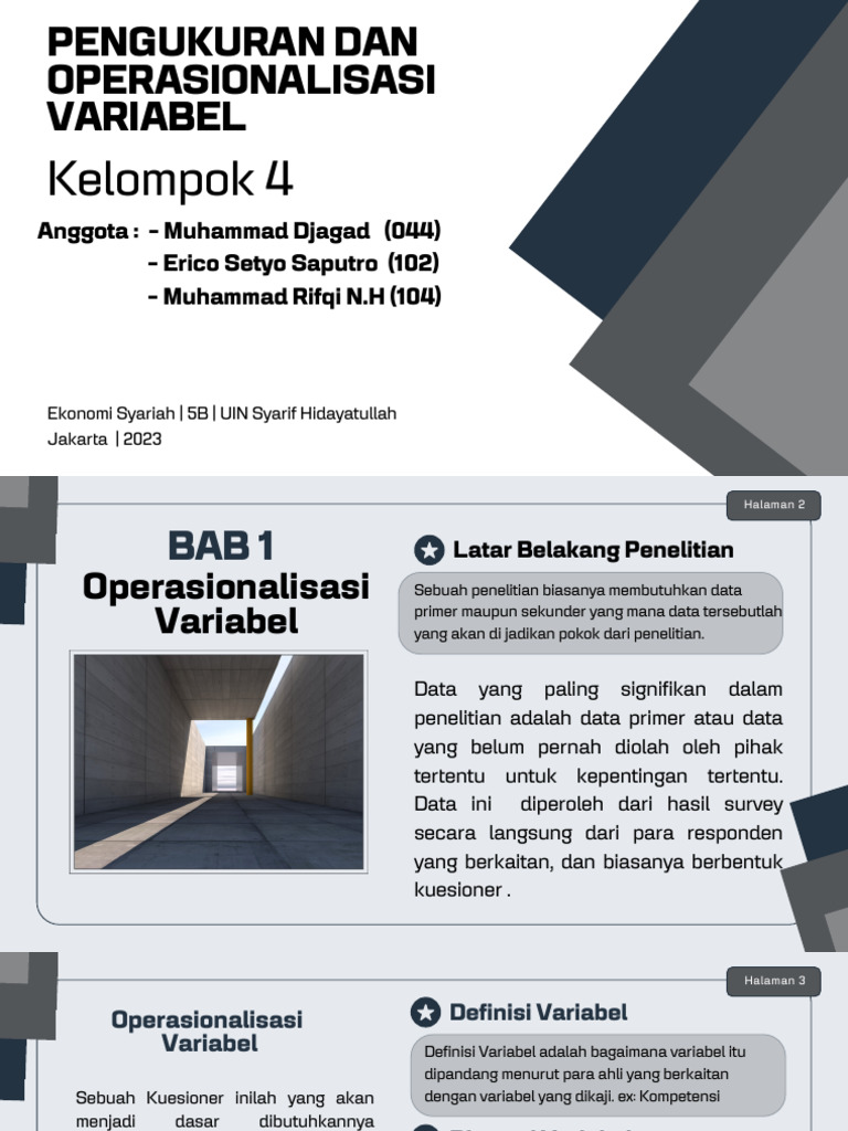 Operasionalisasi Variabel Dan Skala Pengukuran. Kel 4 | PDF | Komputer