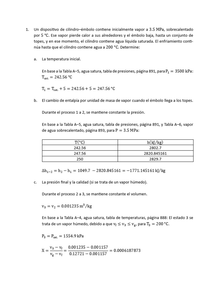 Termodinámica I–Práctica #3 | PDF | Vapor de agua | Agua