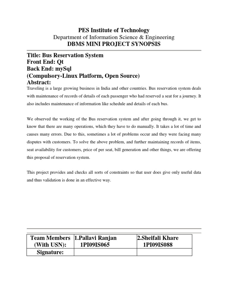 Dbms Project Report | PDF