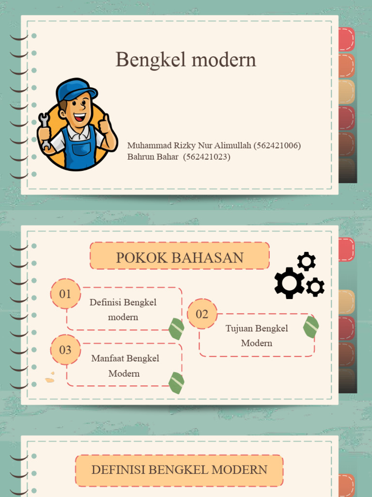 Bengkel Modern: Efisiensi & Inovasi | PDF