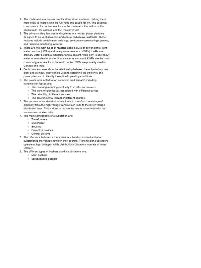 Power Station Practice (ETEE-312) Assignment 3 1) Explain the functions ... Power Station Practice (ETEE-312) Assignment 3 1) Explain the functions ...