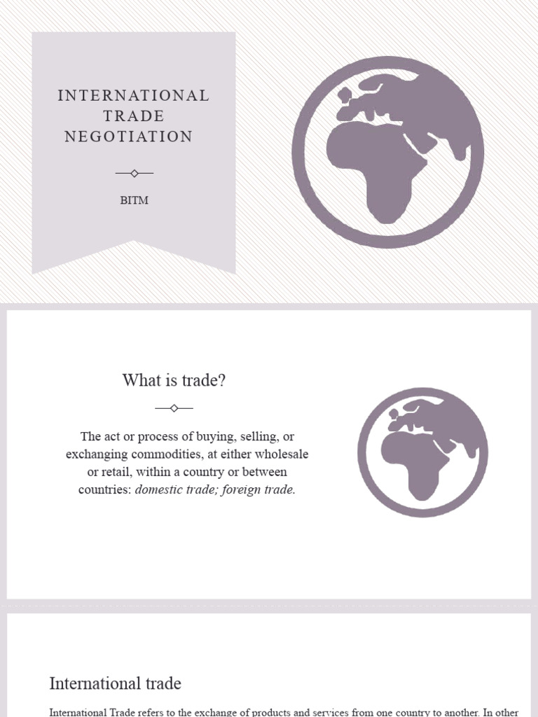 International Trade Negotiation | PDF | Negotiation | Cognitive Science