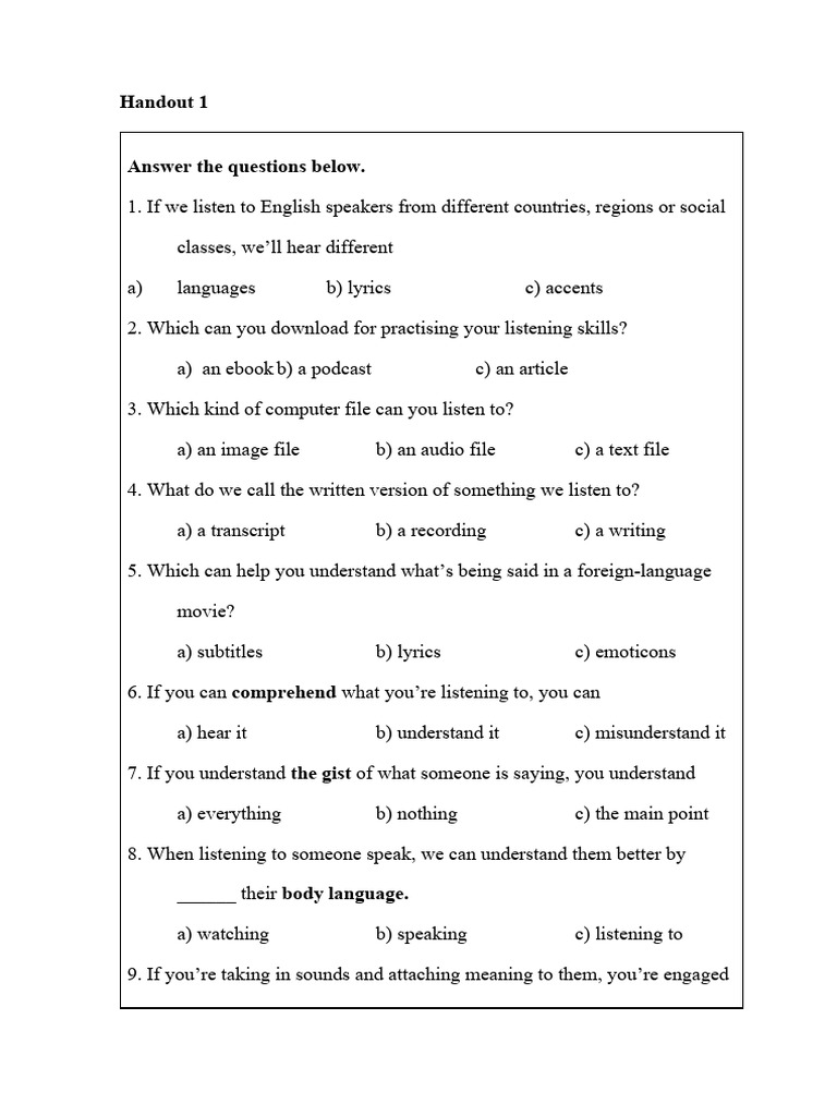 Teaching Listening | PDF | Teachers | Lesson Plan