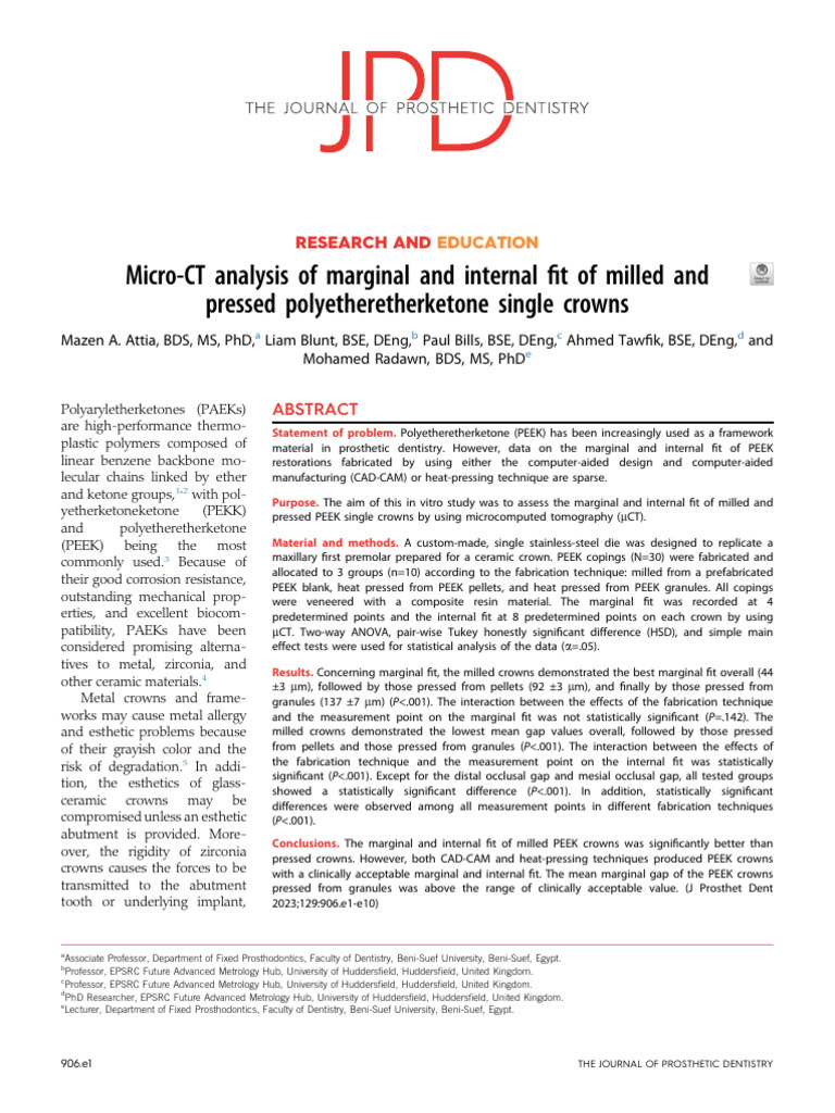 Micro Analysis of Internal Fit | PDF | Materials | Building Engineering