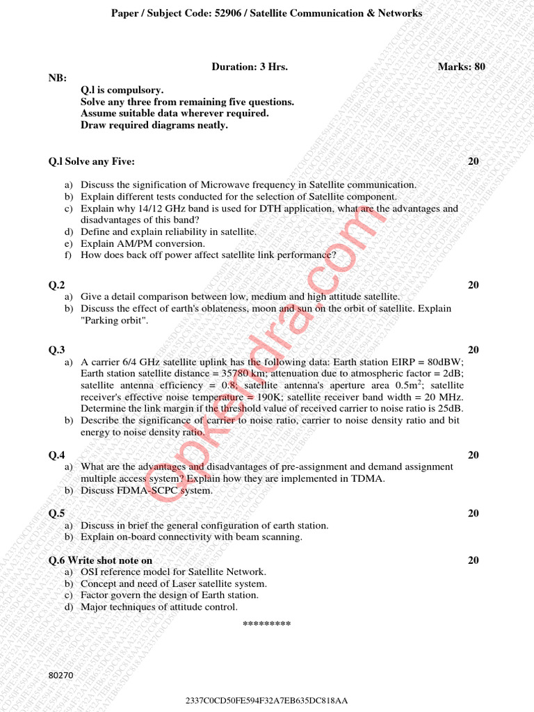 SCN Sem8 CBSGS Extc Engg Dec19 | PDF