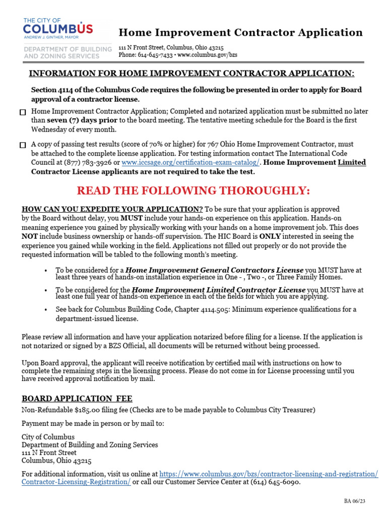 HIC Application 2023 | PDF | Employment | Notary Public