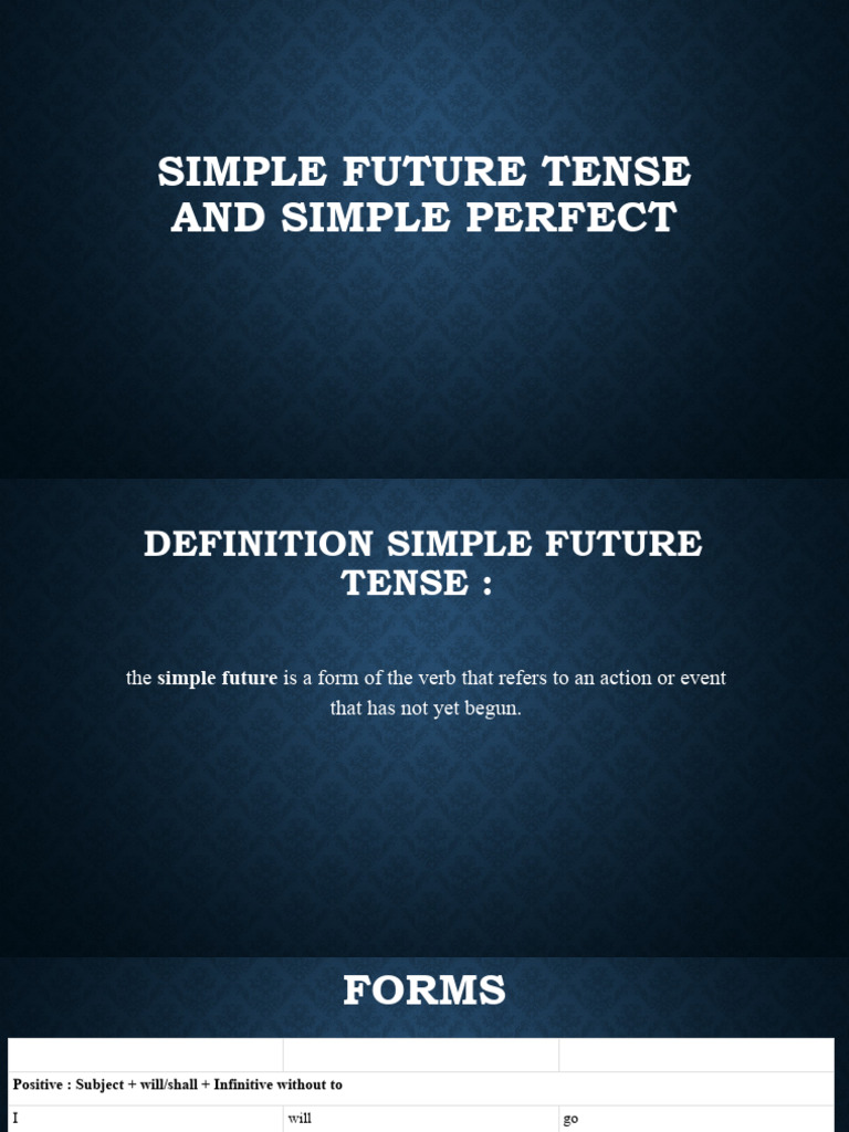 Pertemuan 4 Simple Future and Perfect | PDF | Linguistic Typology | Syntax