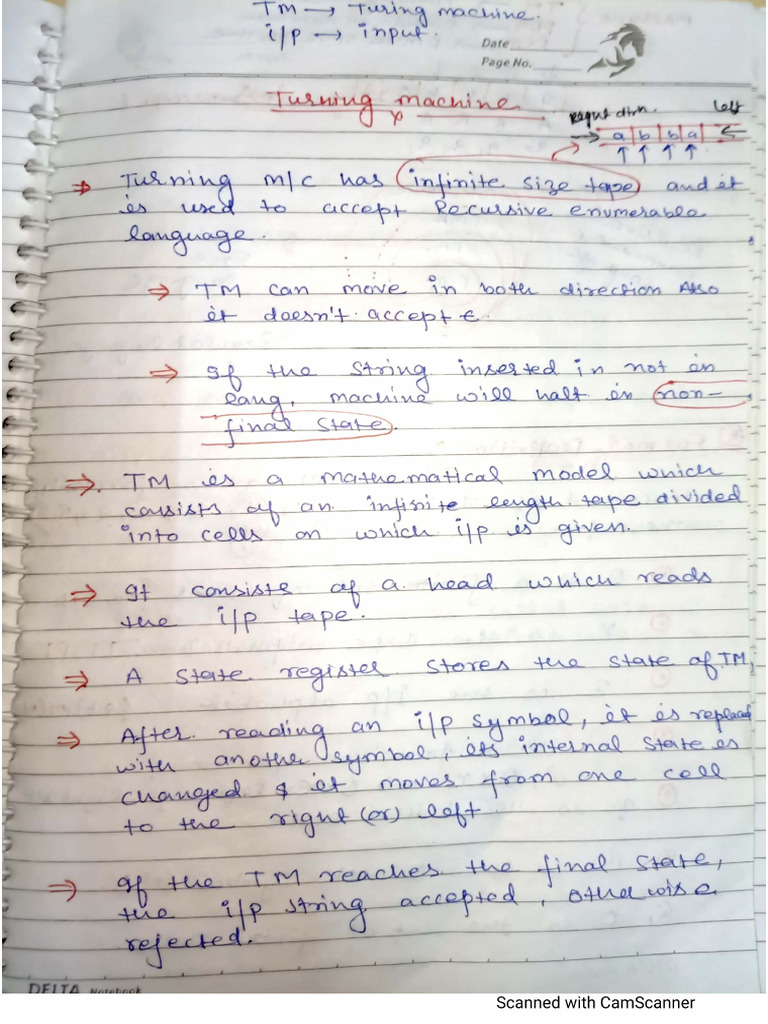 Turning Machine Notes | PDF