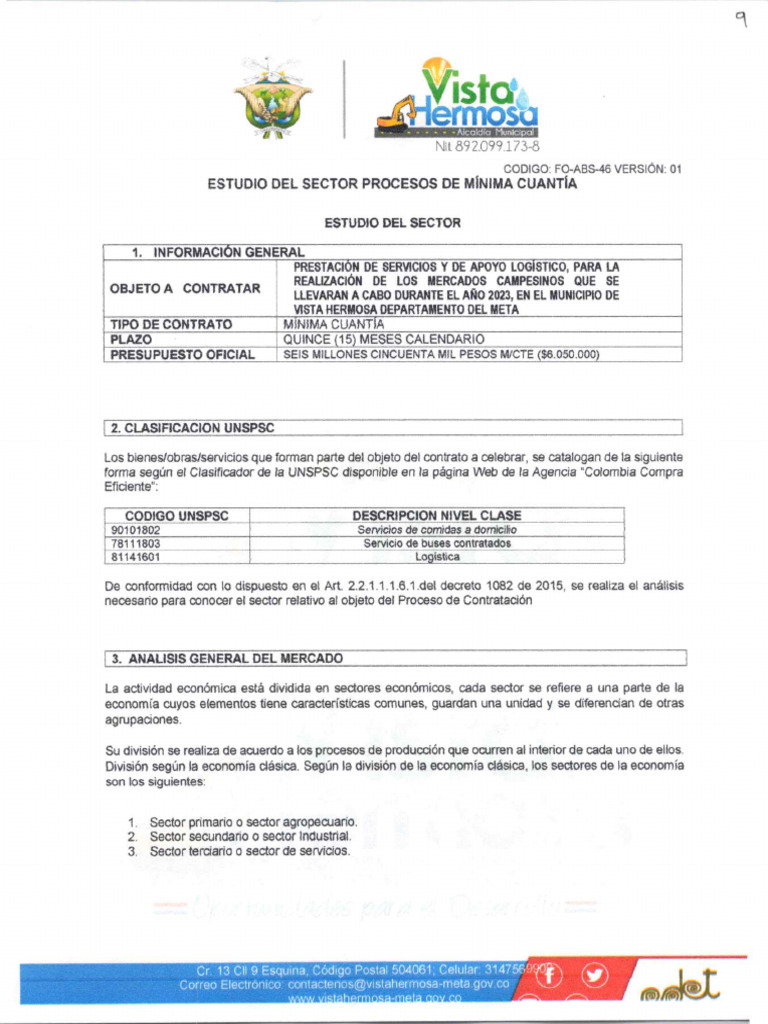 Analisis Sector | PDF | Agricultura | Economias