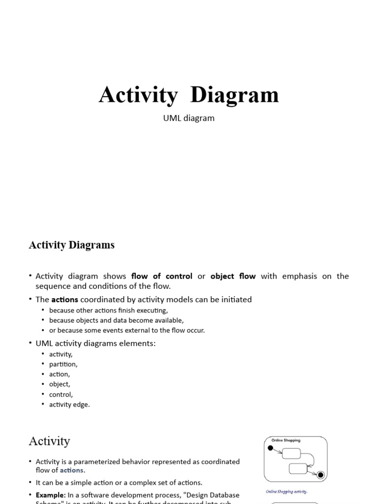 L34-35 - Activity Diagram | PDF | Object (Computer Science) | Conceptual Model
