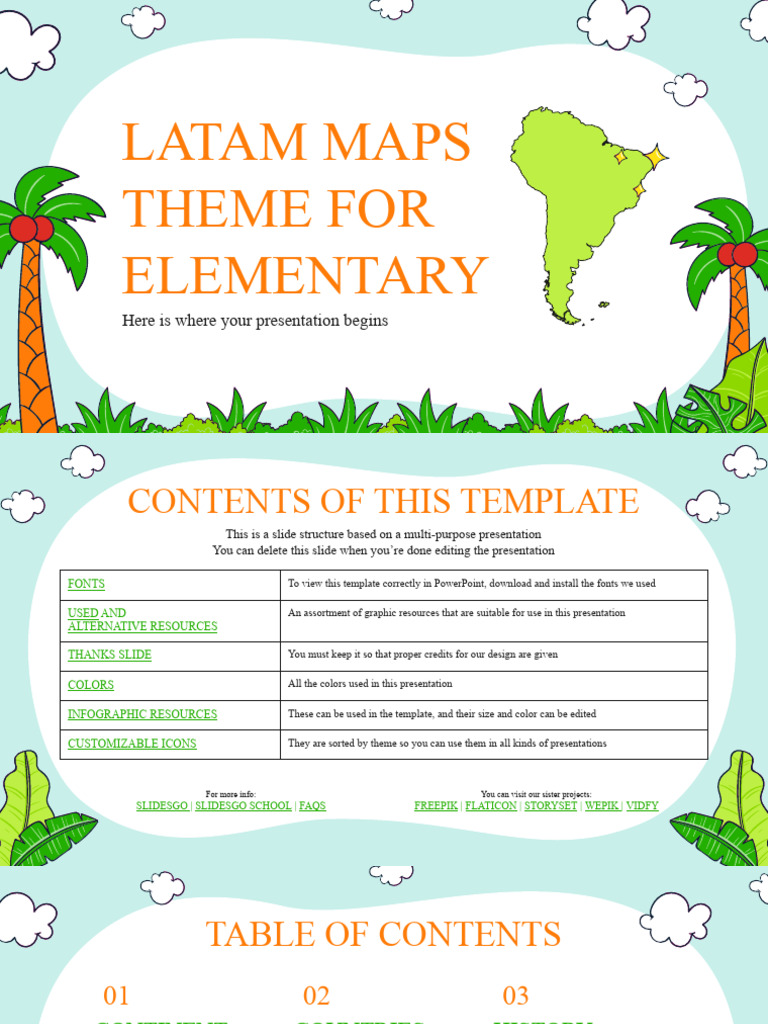 Latam Maps Theme For Elementary by Slidesgo | PDF | Planets | Mercury ...