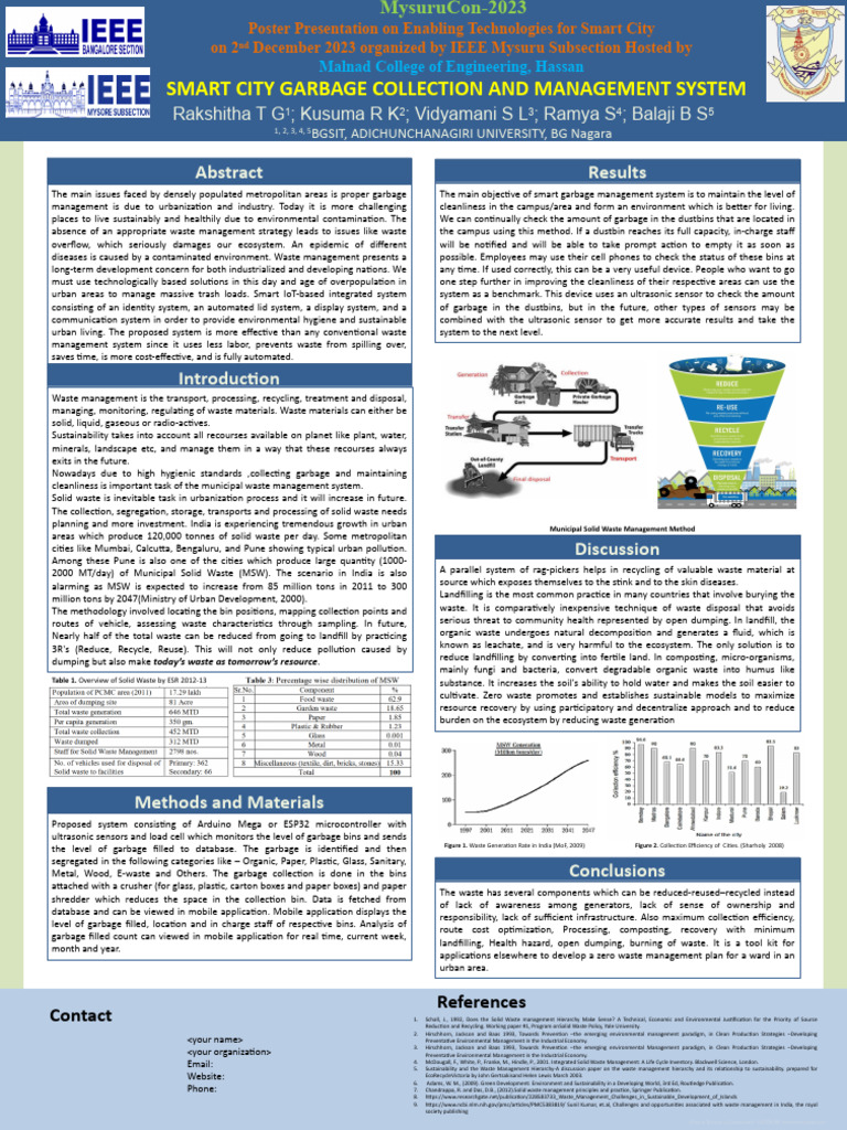 Smart City Waste Management System | PDF | Municipal Solid Waste ...