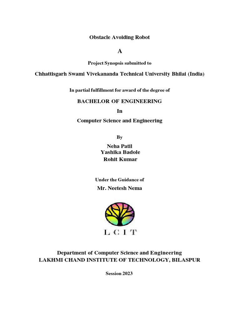 Obstacle Avoiding Robot | PDF | Robot | Robotics