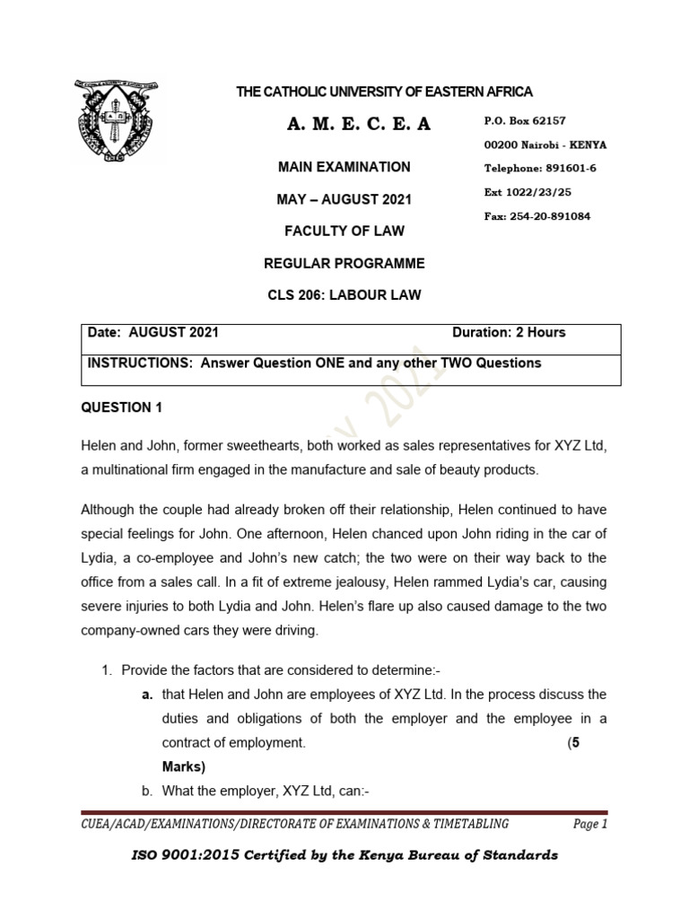 CLS 206 | PDF | Labour Law | Trade Union