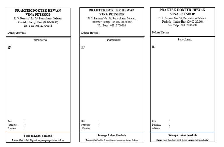 Kertas Resep Vina | PDF | Kesehatan Holistik