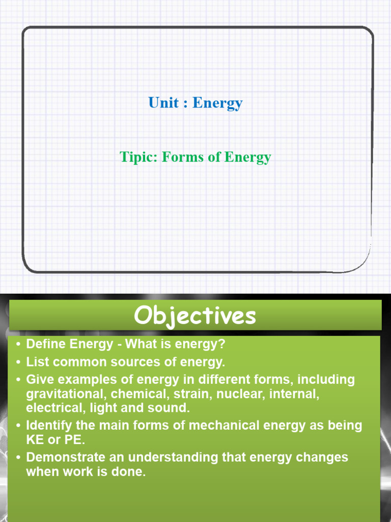Unit: Energy | PDF | Kinetic Energy | Efficiency