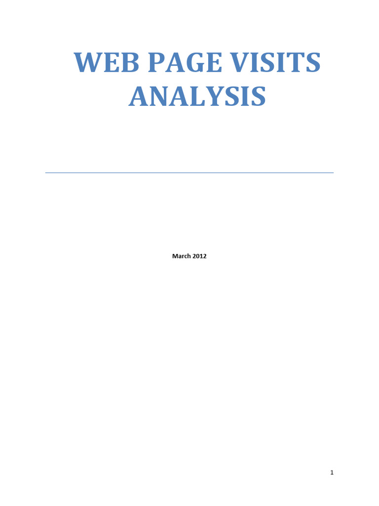Web Page Visits | PDF | World Wide Web | Internet & Web