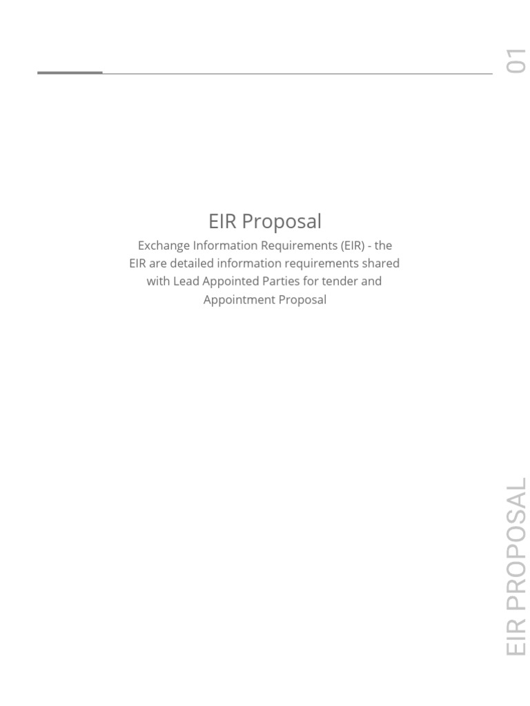 EIR Proposal | PDF | Building Information Modeling | Computing