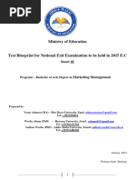 Exit Examination Model Exam For Buma 2023 Academic Year | PDF ...