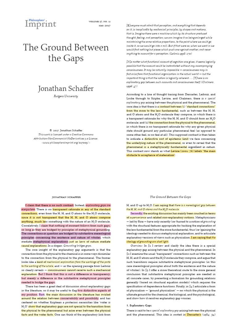 Ground Between The Gaps | PDF | Metaphysics | Concept