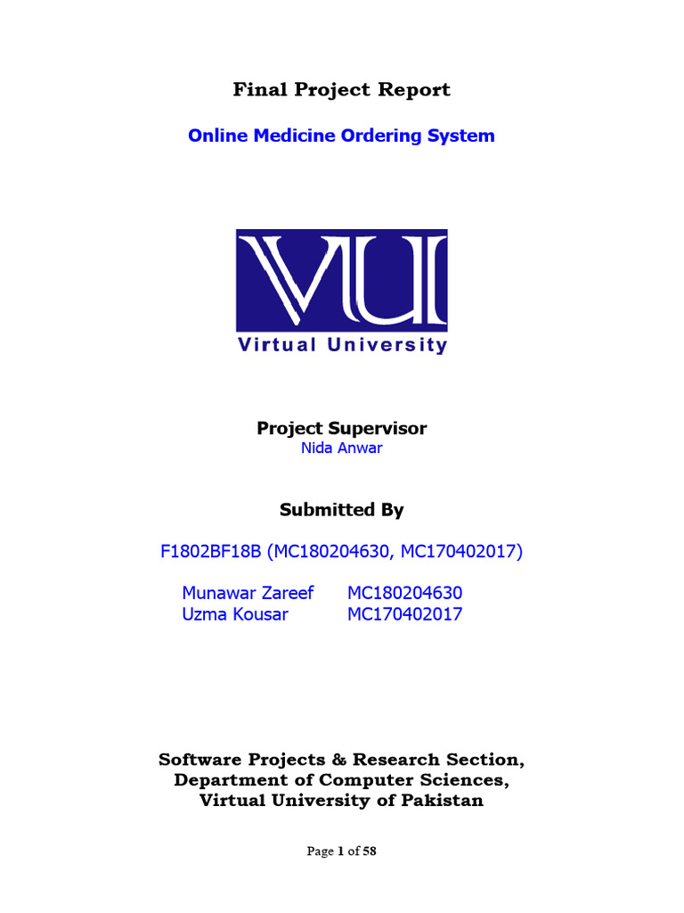 Final Report - F1802BF18B (MC180204630, MC170402017) | PDF | Software Development Process | Use Case