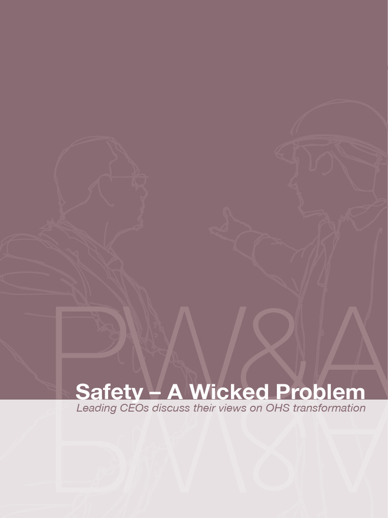 Safety A Wicked Problem | PDF | Occupational Safety And Health | Employment