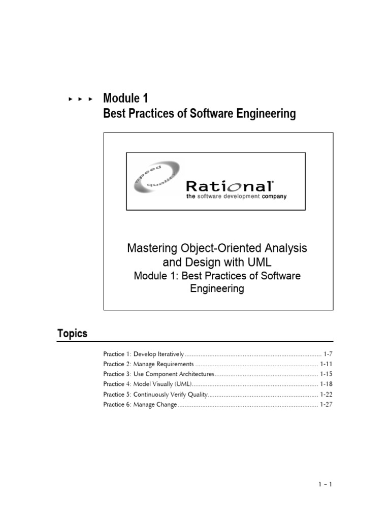 01 Bestpractices Bn Pdf Component Based Software Engineering Unified Modeling Language