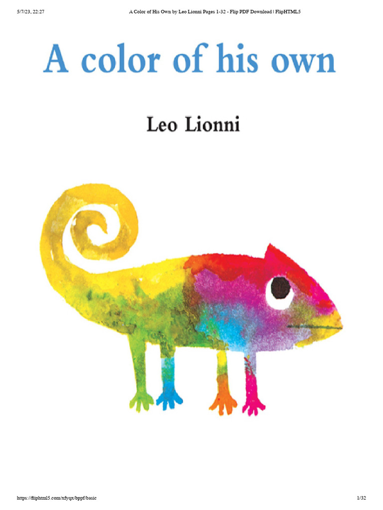 A Color of His Own by Leo Lionni Pages 1-32 - Flip PDF Download ...