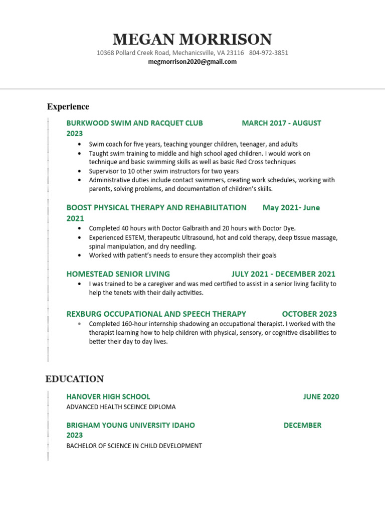 MM Resume | PDF