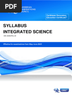 Csec Integrated Science Paper 1 2023 | PDF