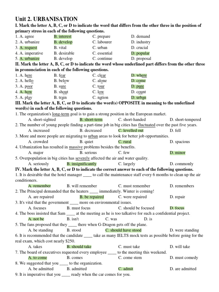 Unit 2 | PDF | Urbanization | Suburb
