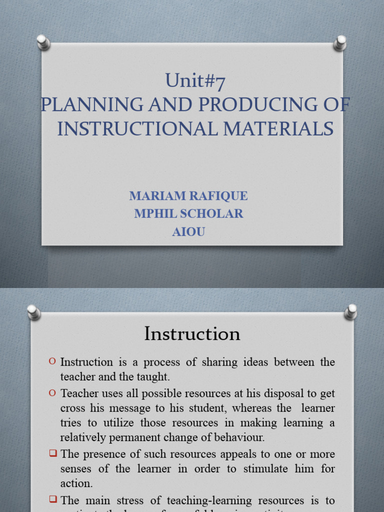 Unit7 8619 | PDF | Curriculum | Learning