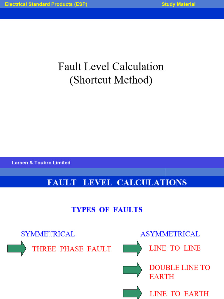 Fault Level Calculation Methods | PDF | Transformer | Power (Physics)