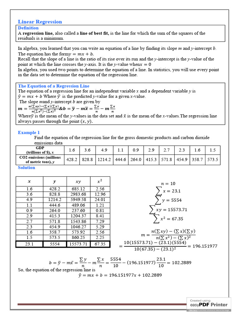 Regression Examples | PDF | Regression Analysis | Linear Regression