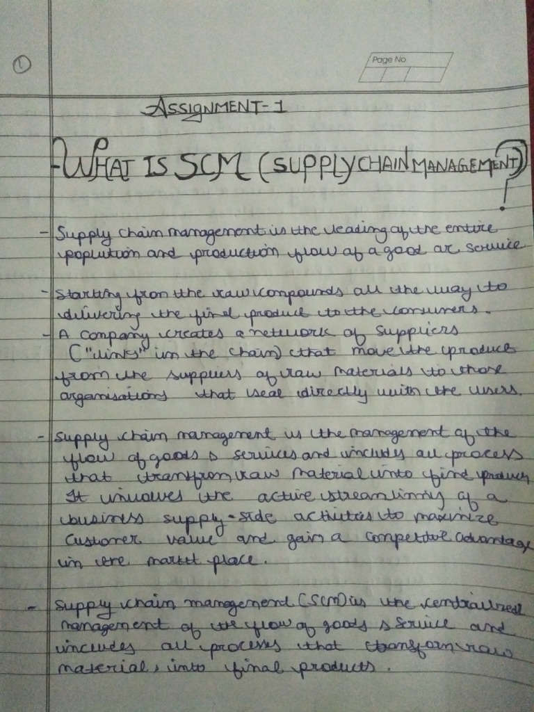 Supply Chain Analytics Assignment 1 by Rajat Kumar | PDF