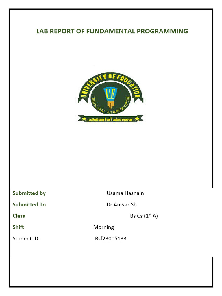 Usama Hussnen | PDF | Integrated Development Environment | Pointer (Computer Programming)