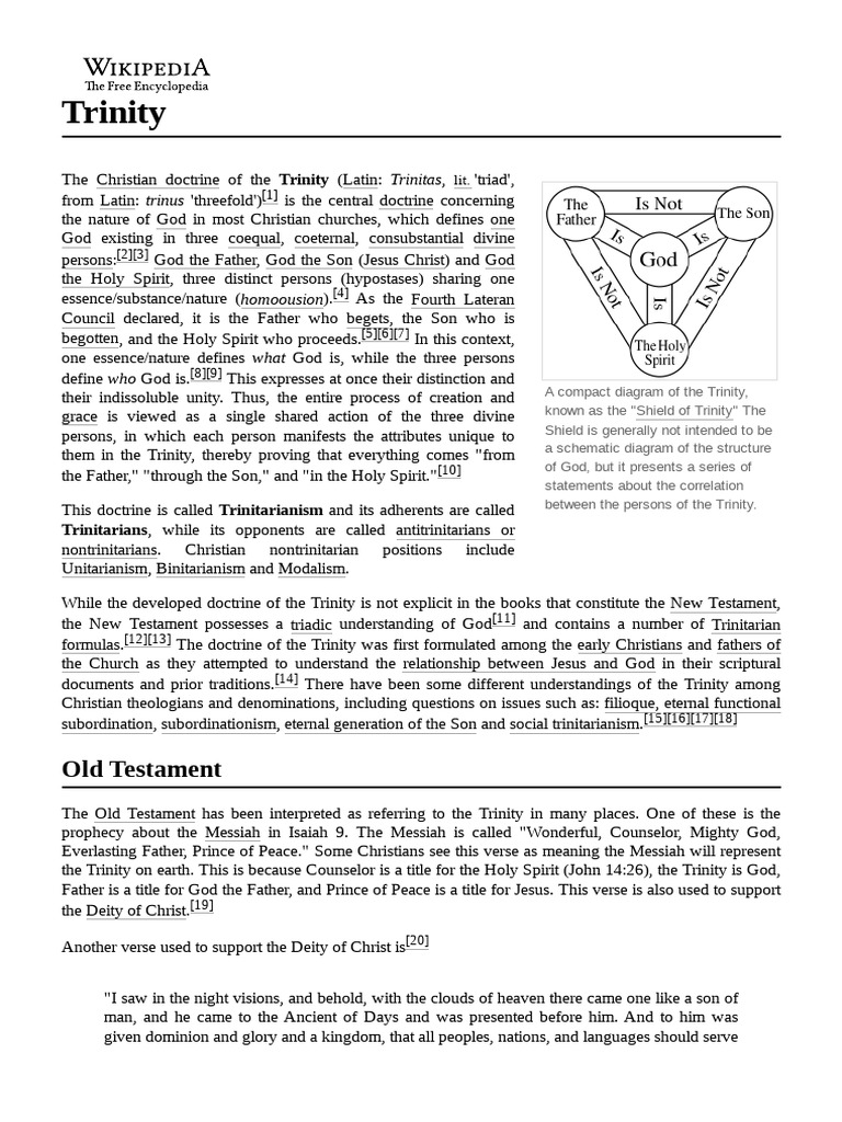 Trinity | PDF | Trinity | God The Father