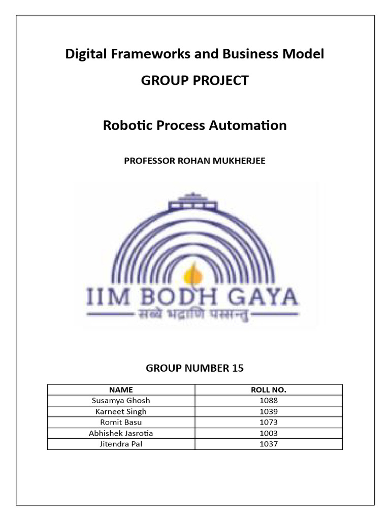 RPA in Business Models & Case Studies | PDF | Automation | Artificial Intelligence