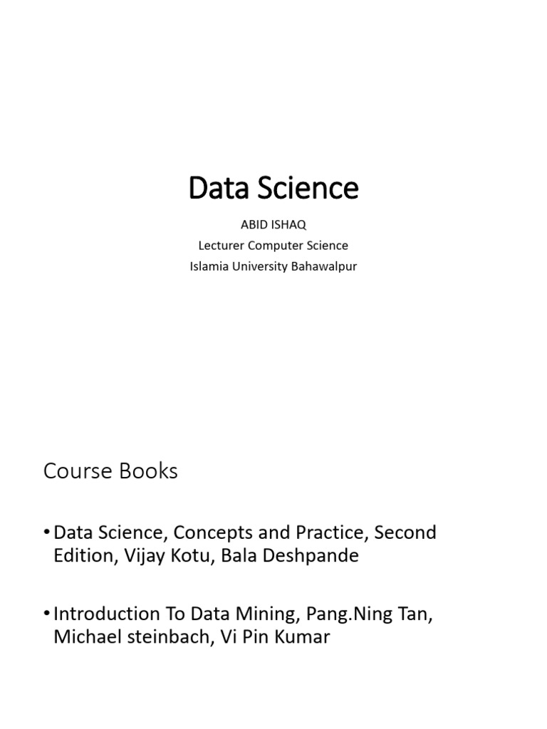 Data Science Mid Syllabus | PDF | Sensitivity And Specificity | Data