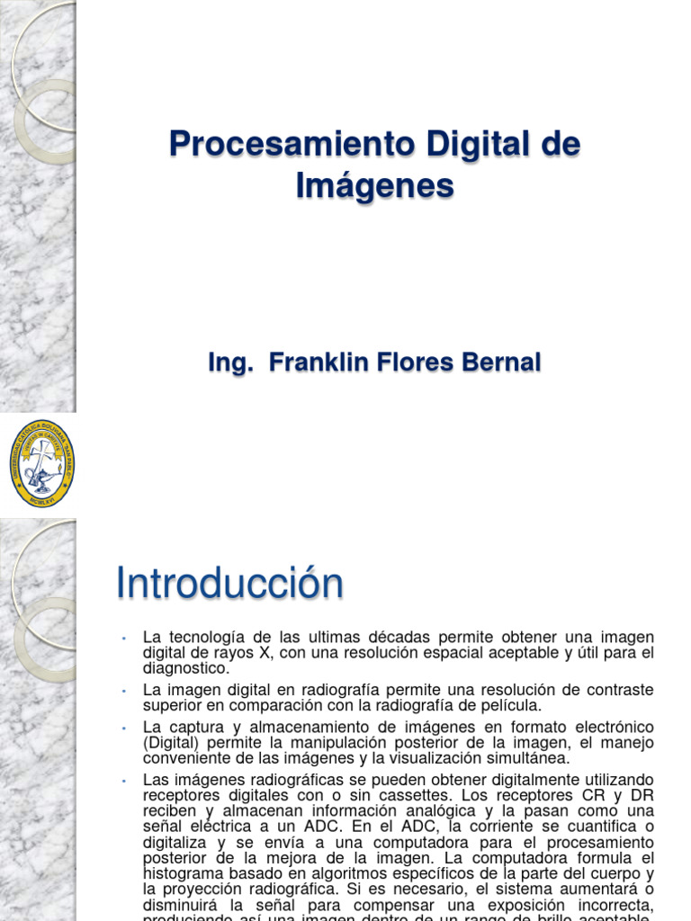 C1 2ProcesamientoDigital | PDF | Conversor analógico a digital | Rayo X