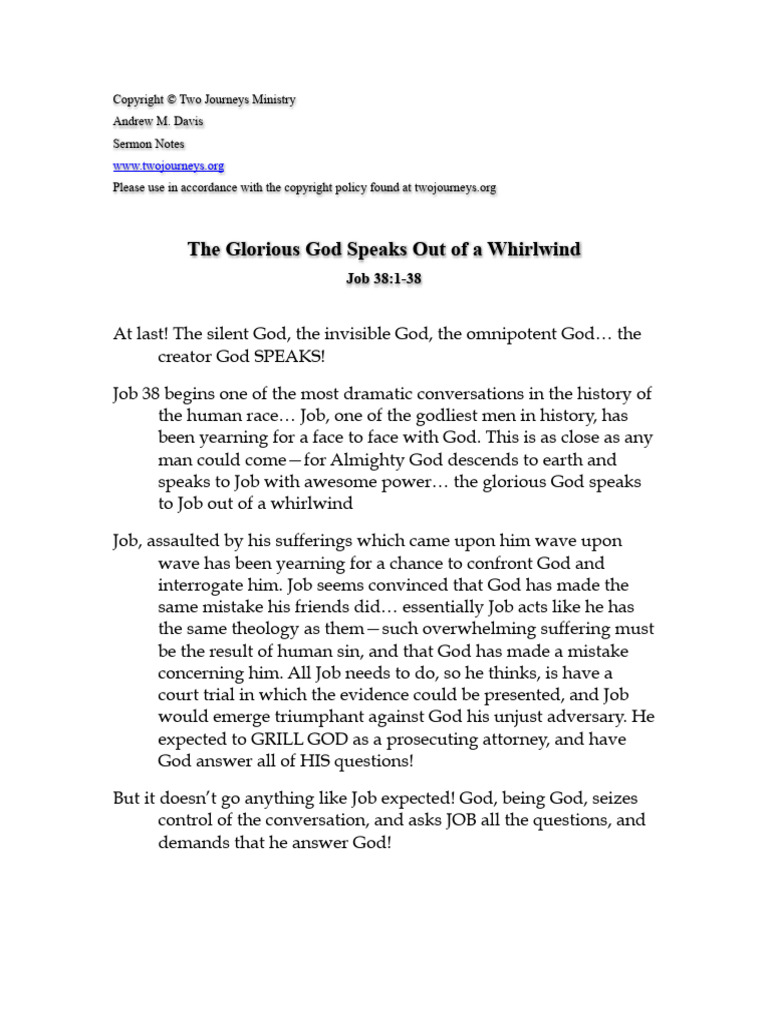 Job 38 | PDF | Tropical Cyclones | God