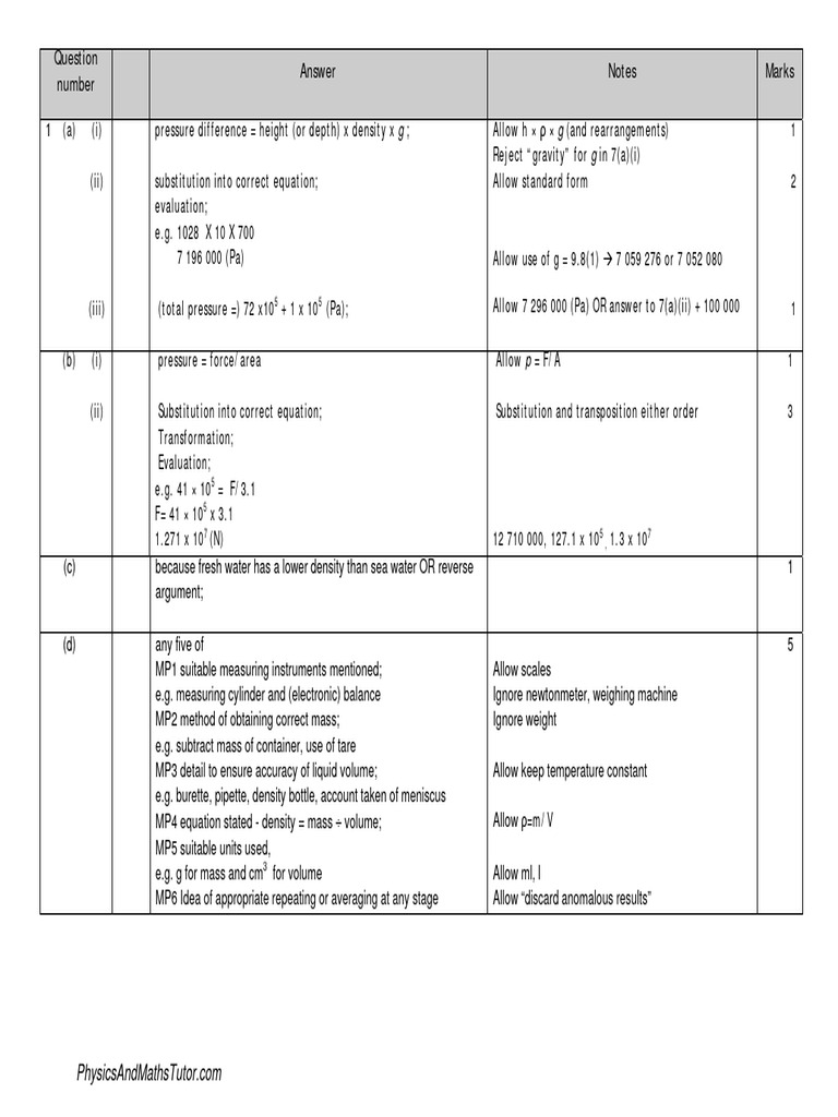Density and Pressure 3 MS | PDF | Density | Pressure